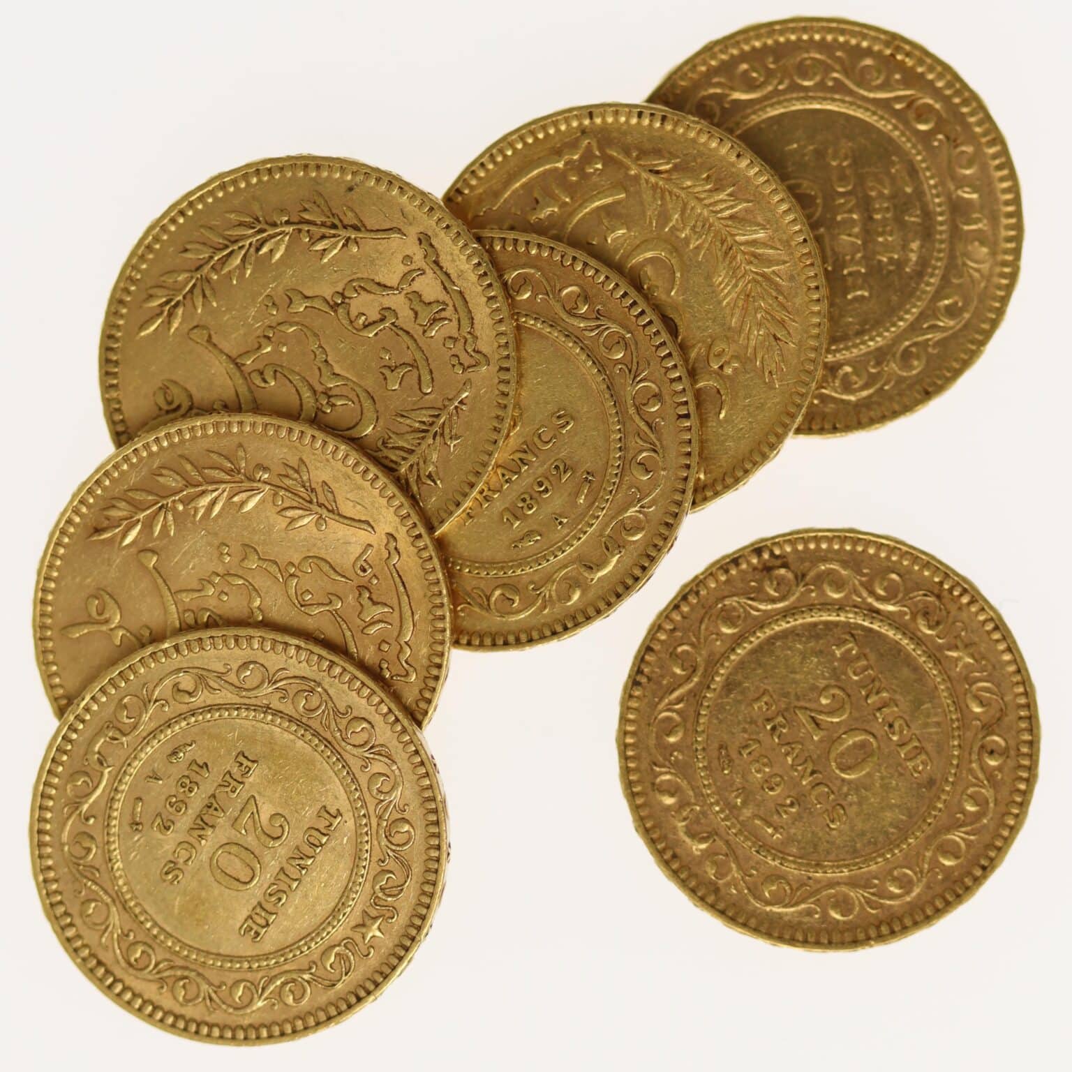 Tunesien Adul Hamid II. 25 Piaster 1877 - pro aurum Numismatik